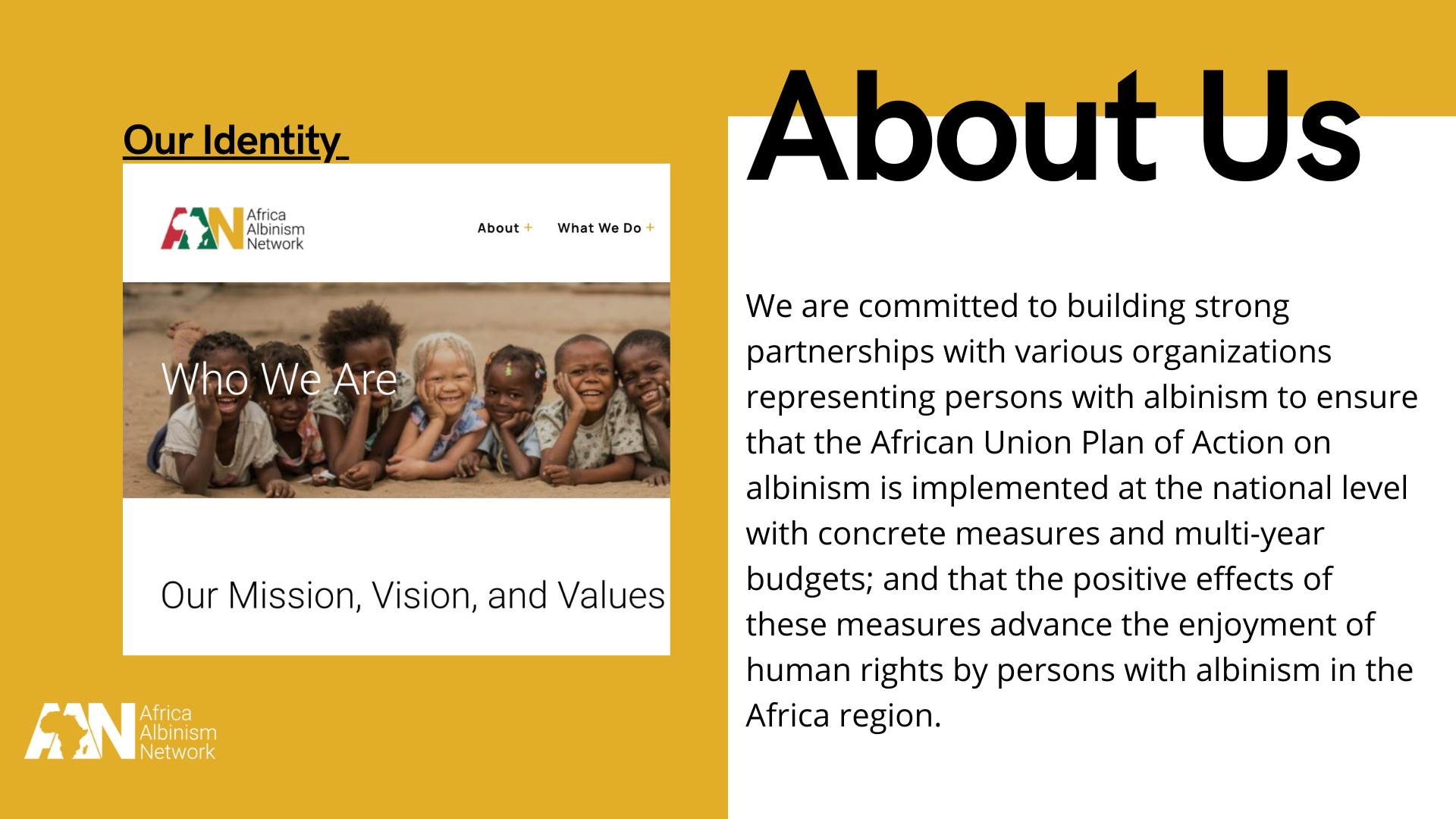 Welcome to our new website! - Africa Albinism Network